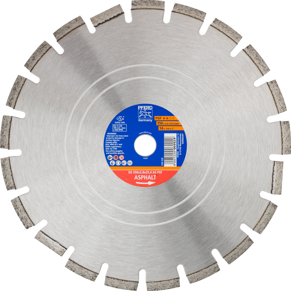 PFERD 350mm Diamond Cut-Off Wheel for TAR – PFERD South Africa