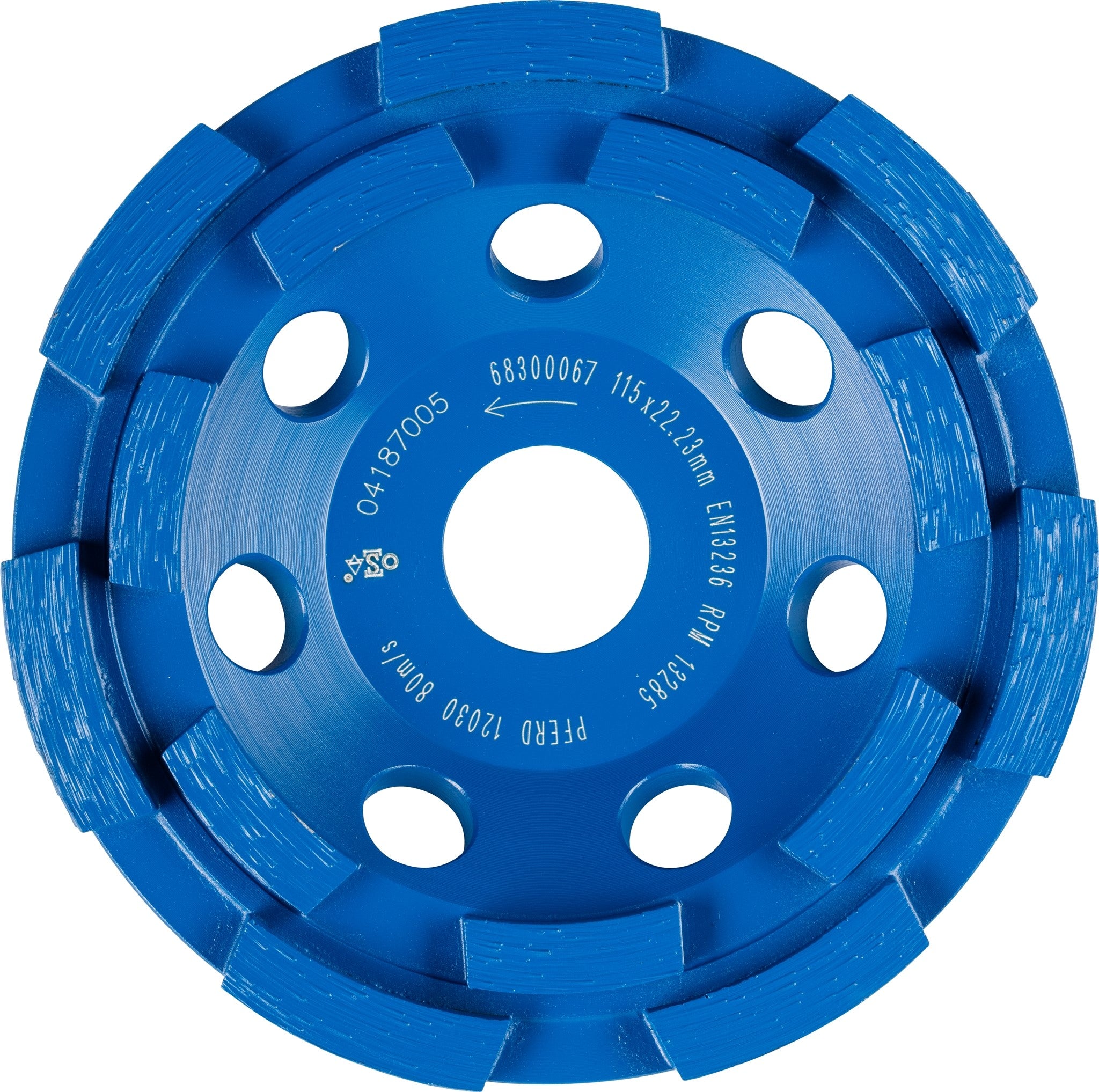 PFERD Double Row Diamond Cup Wheel 115mm x 22.23mm – PFERD South Africa