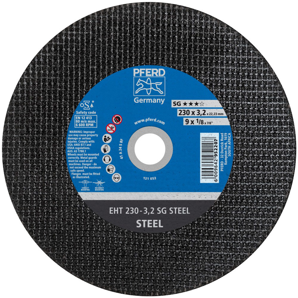 PFERD Cut-Off Wheel 230 x 3.2 SG STEEL – PFERD South Africa