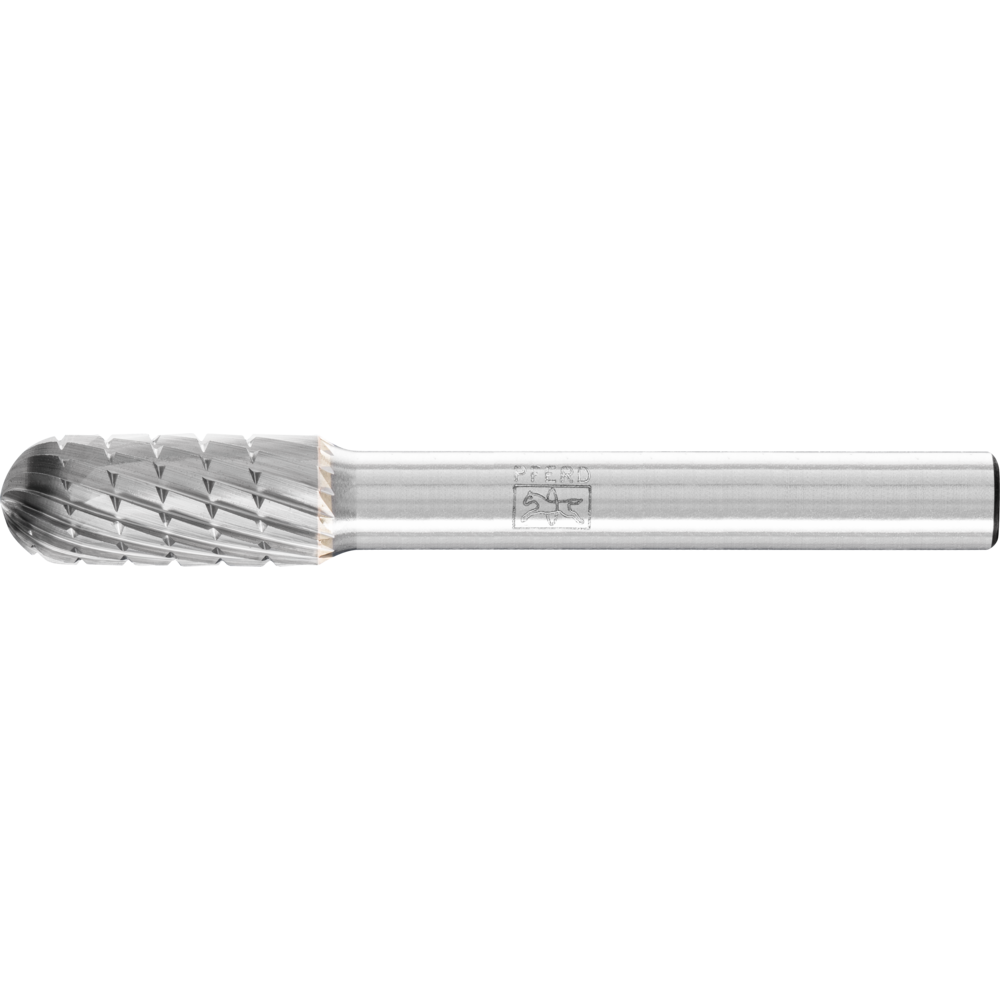 PFERD Tungsten Carbide Burr - Cylindrical Shape with radius end 08mm x ...